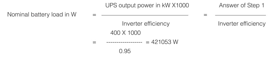 Fuji Electric | UPS Sizing Calculation